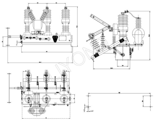 Zw32 12kV Outdoor Vacuum Circuit Breaker With Controller Auto Recloser