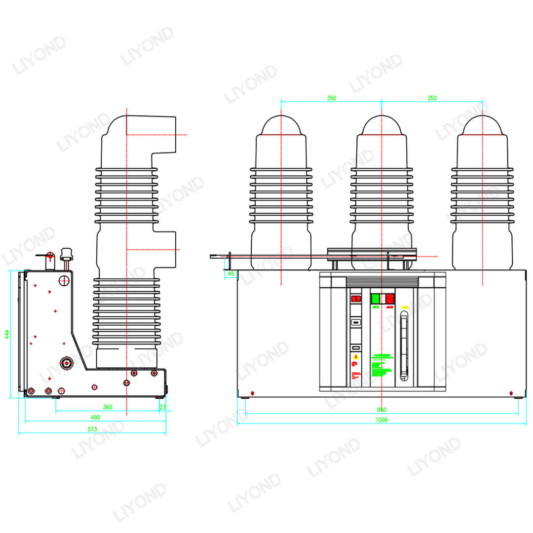 36kV 40.5kV Auto Recloser Medium Voltage VCB Vacuum Circuit Breakers