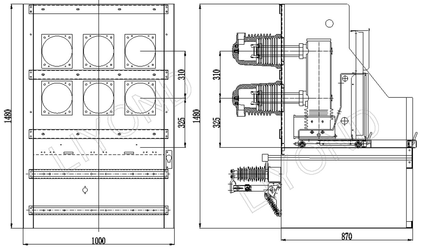 Wwholesale Embedded pole type hv industrial circuit breaker VCB - liyond