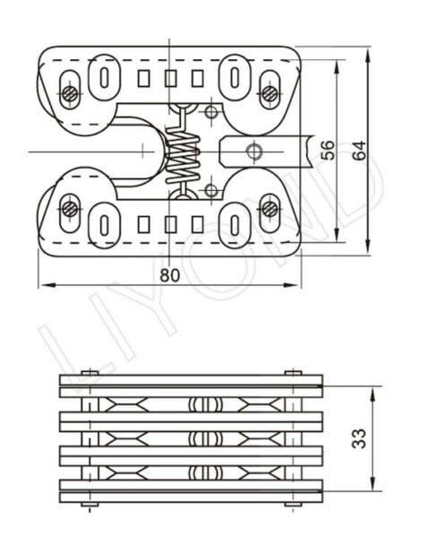 Wholesale 630A High Voltage Tension Spring Flat Contact - liyond